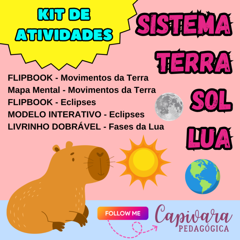 KIT DE ATIVIDADES – SISTEMA TERRA-SOL-LUA – Capivara Pedagógica